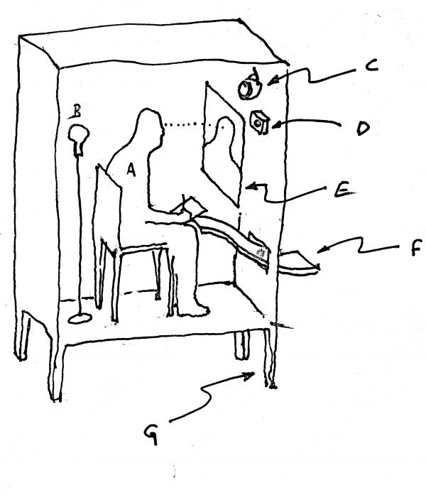 Mirror gaze experiment – Antony Hall